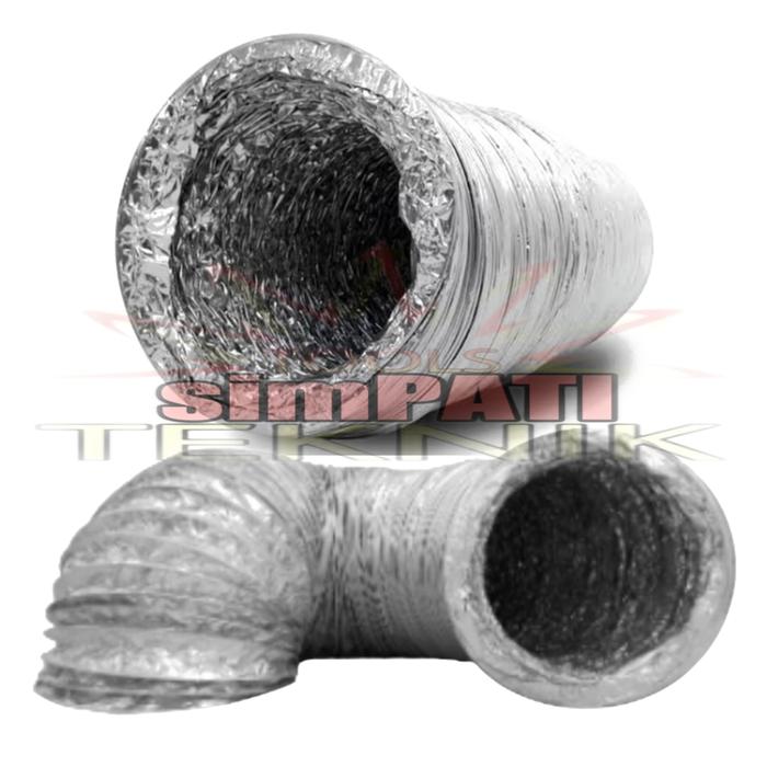 Jual Selang Alumunium Metaflex / Flexible Duct Hose 12 inch - 10 Meter ...