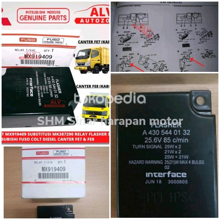 Jual FLASHER RELAY TURN SIGNAL HAZARD CANTER COLD DIESEL MX919409 ...
