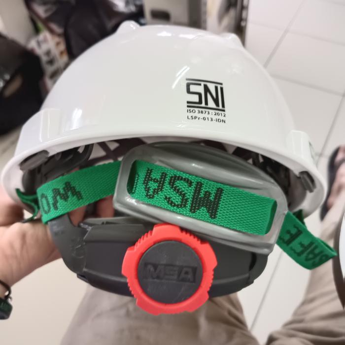 Jual Helm Safety MSA Full Set / Helm Kerja Proyek Warna Putih - SNI ...