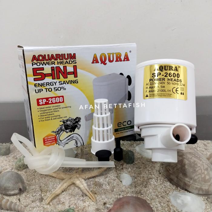Jual Power Head Aqura SP 2600 Pompa Air Celup Aqura SP-2600 Aquarium - Kota Bekasi - AFAN ...