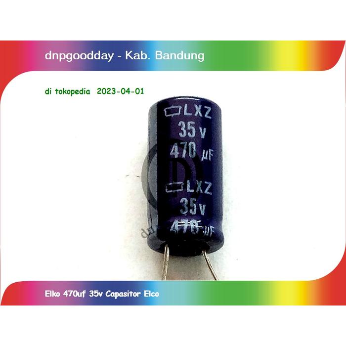 Jual Elko 470uf 35v Capasitor Elco Condensator Kapasitor - Kab. Bandung ...