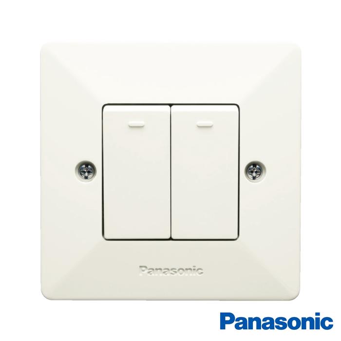 Jual Saklar Seri Double 2G Panasonic Flasimo WCJP52181 WCJP 52181 ...