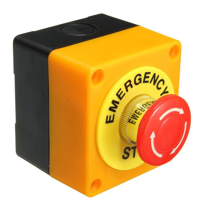 Jual Push Button Switch 1 NO 1 NC 10A 660V Emergency Stop - Jakarta ...