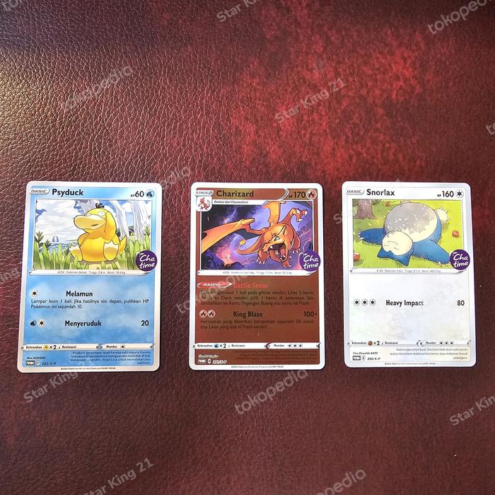 Jual Kartu Pokemon TCG Indonesia X Chatime 3 Card | POKEMON - Jakarta ...