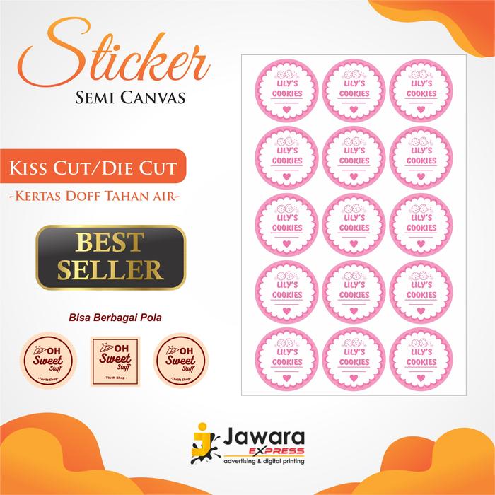 Jual CETAK STIKER SEMI CANVAS A3+, CETAK LABEL SEMI CANVAS CUTTING ...
