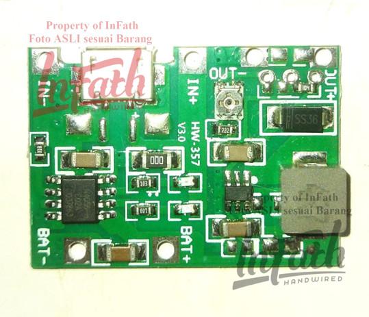 Jual InFath - Modul V1 UPS DC 5V 9V 12V lithium 18650 router modem ...