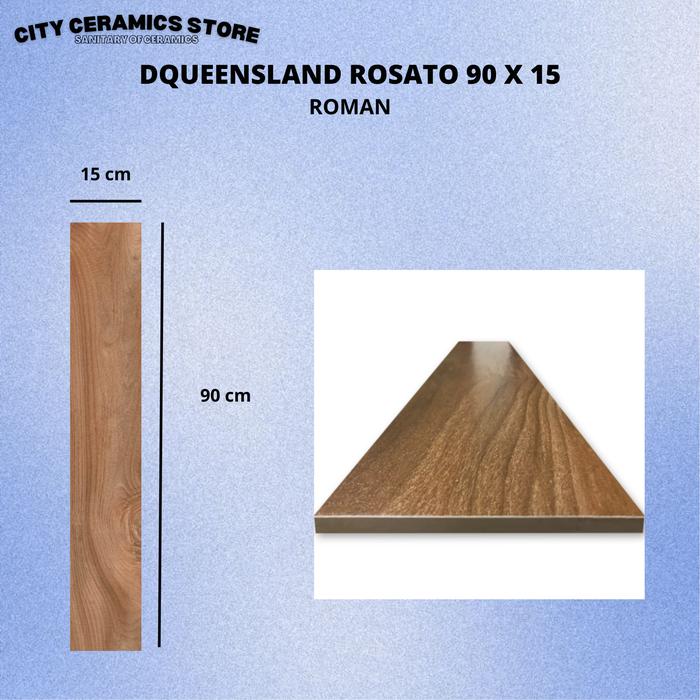 Jual GRANITE MOTIF KAYU LANTAI ROMAN D' QUEENSLAND SERIES 15x90 ...