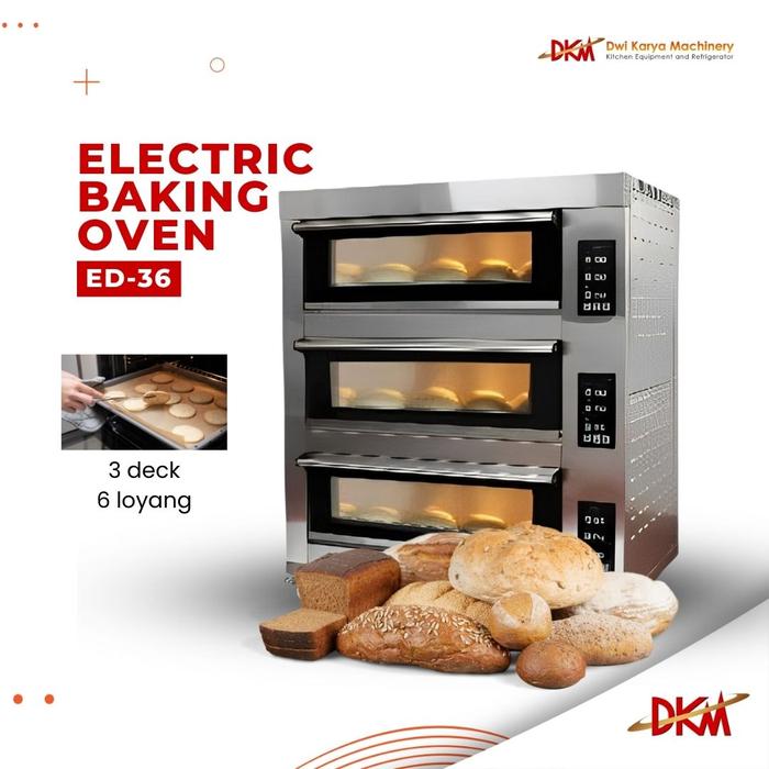 Jual GETRA Electric Baking Oven ED-36 / Oven Listrik 3 Deck 6 Loyang ...