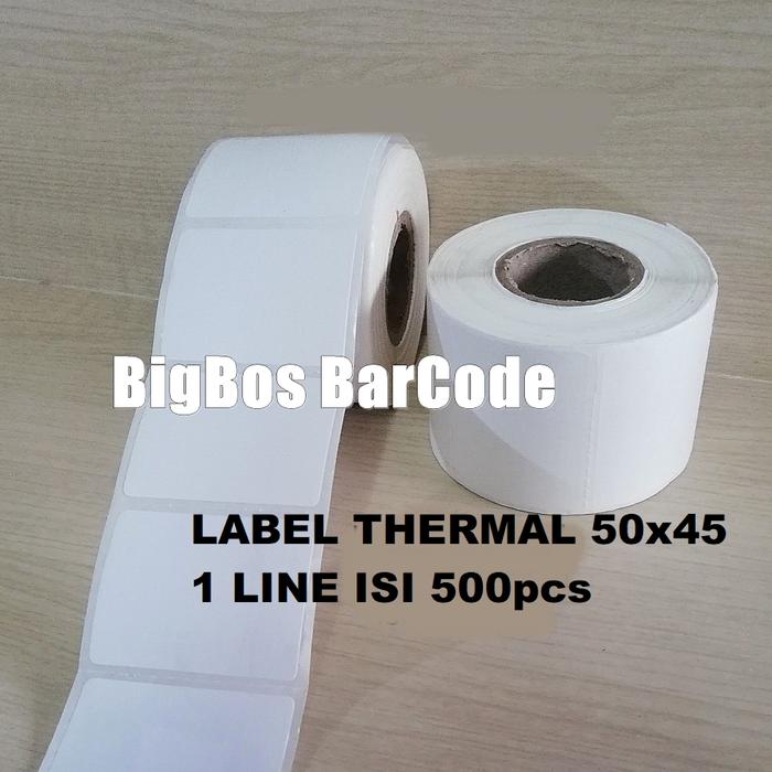 Jual STIKER BARCODE TERMAL 50 x 45 / 500pcs / 1 INCH / LABEL BUBBLE TEA ...