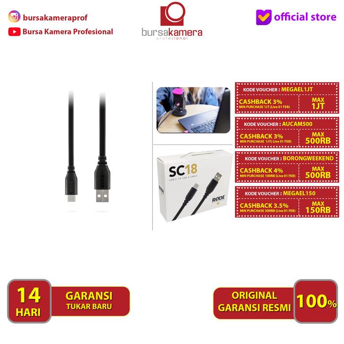 Jual RØDE SC18 | 1.5m USB-C to USB-A Cable GARANSI RESMI - Jakarta ...