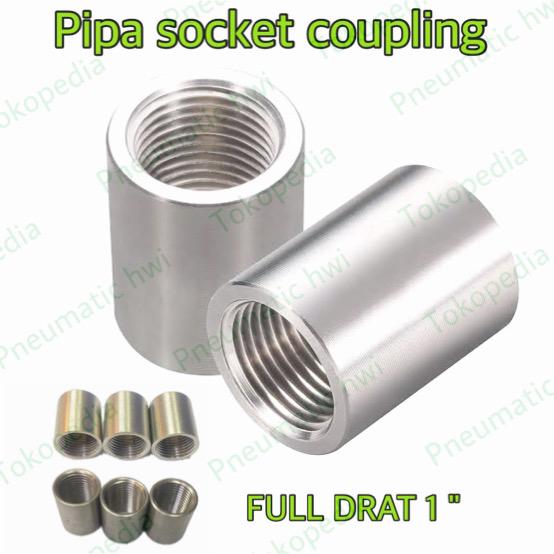 Jual Pipa socket coupling sok drat 1 inch ss304 full drat - Jakarta ...