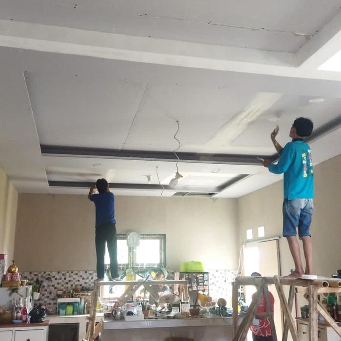 Jual pemasangan plafon gypsum dekorasi atap dinding - Kota Bogor ...