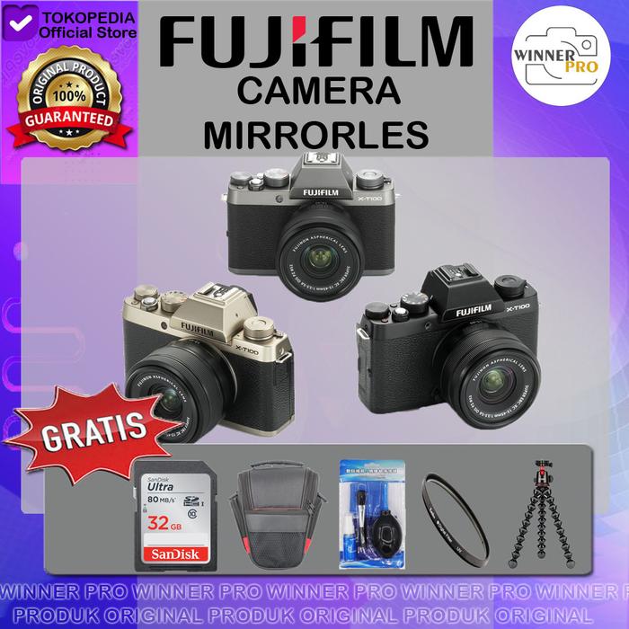 Promo FUJIFILM XT100 KIT 15-45MM / FUJIFILM XT100 KIT 15-45MM - PAKET C ...