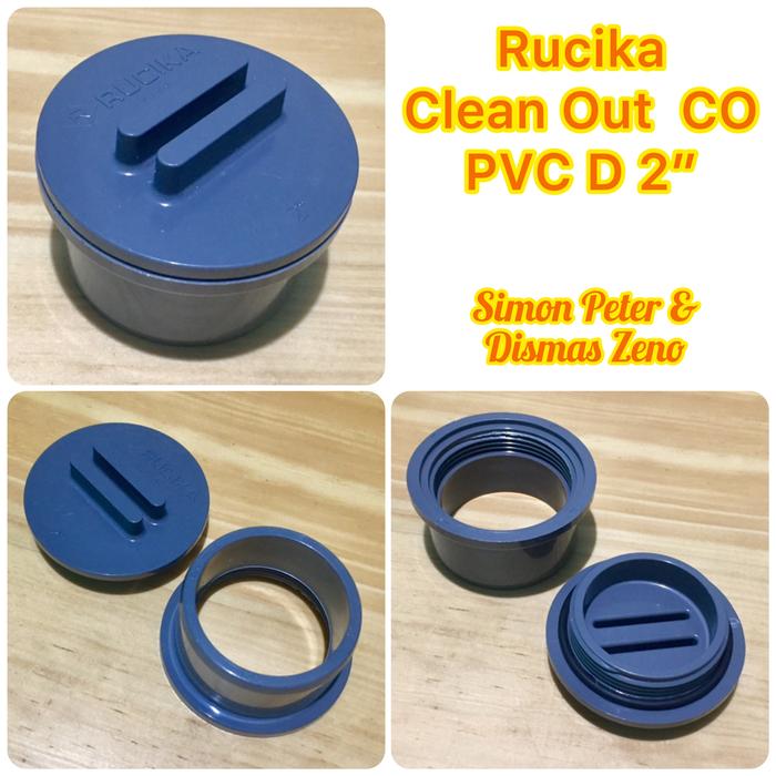 Jual RUCIKA Clean Out CO Pipa PVC D 2” inch CO utk Chlorinator DIY dll ...