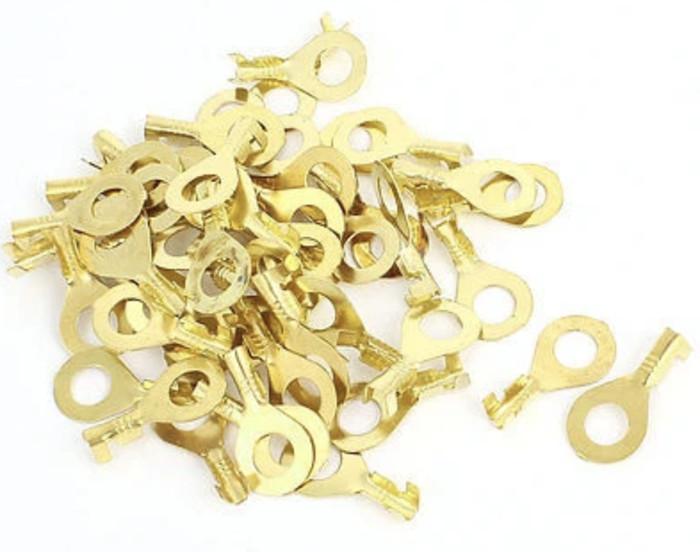 Jual Skun Ring M4 Kuningan O hole 4mm Terminal tebal 0.4mm konektor ...