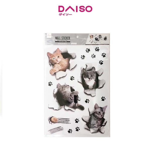 Jual Daiso Wall stickers Trick art Animal Cat - Jakarta Selatan - DAISO ...