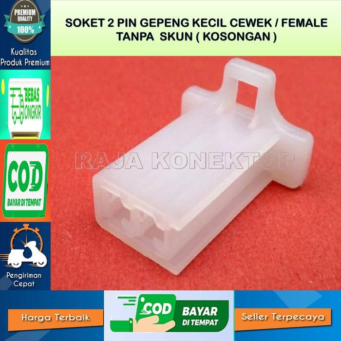 Jual soket 2 pin / socket 2 pin / soket kabel 2 pin feMale - Jakarta ...