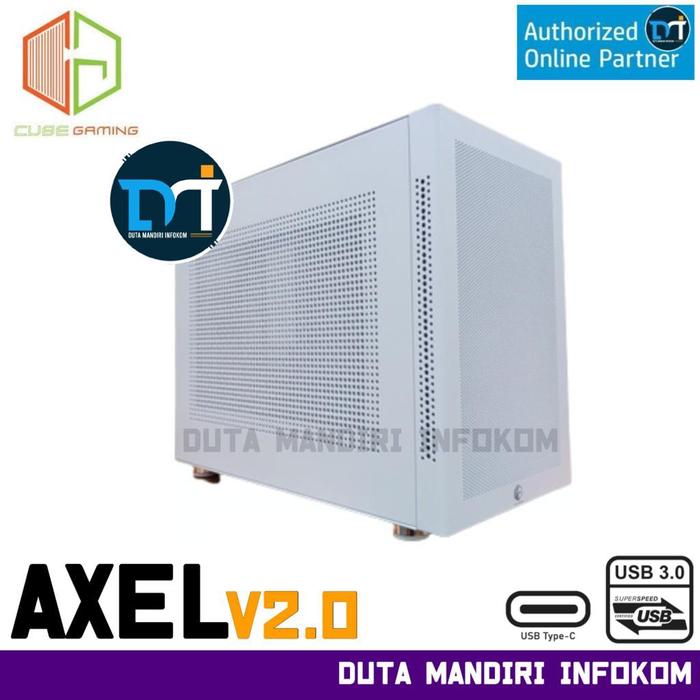 Promo Cube Gaming AXEL V2.0 - Side Mesh Version Mini-ITX Gaming Case ...
