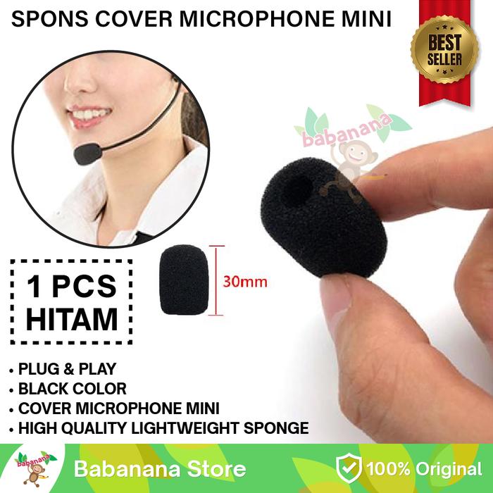 Jual Busa Mic Foam Mic Busa Microphone Gaming Cover Mic Headset Clip On ...