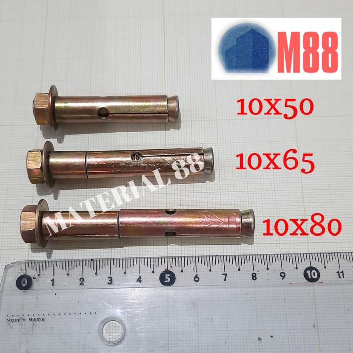 Jual Dynabolt 10x50/ 10x65/ 10x80 Dinabolt Baut Ramset Dyna Bolt ...