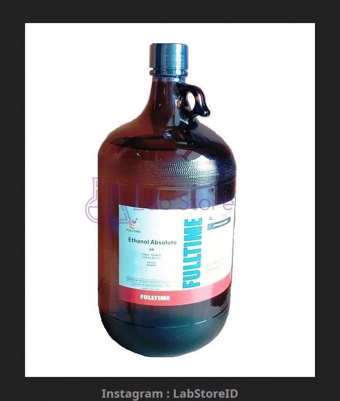 Jual Ethanol Absolute Etanol Etil Alkohol (AR) @ 4 Liter| Fulltime ...