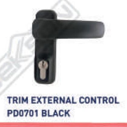 Jual PANIC EXIT DEVICE HANDLE DEKKSON PD0701 BLACK TANPA BAR PANJANG ...