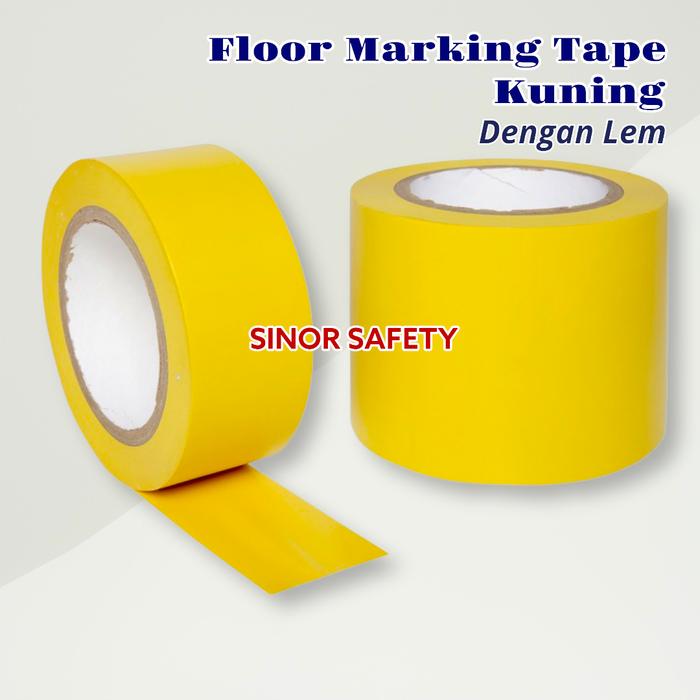 Jual PVC FLOOR MARKING TAPE LAKBAN LANTAI POLICE LINE DENGAN LEM - Merah Putih - Kab. Bekasi ...