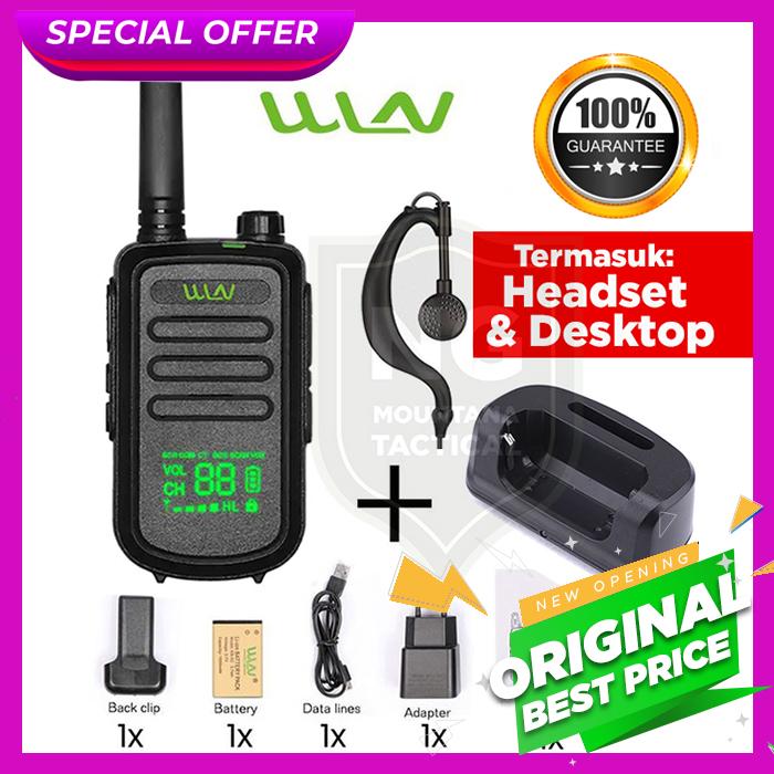 Jual Wln Ht Winlan Walkie Talkie Kd C100 Uhf Full Set Single Dekstop Di ...