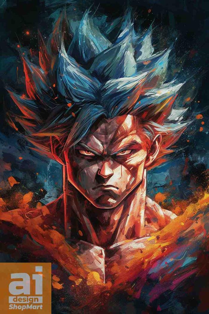 Jual Design AI Generated Hi-Res - Goku Art 02 - PIC103 - Jakarta Barat ...