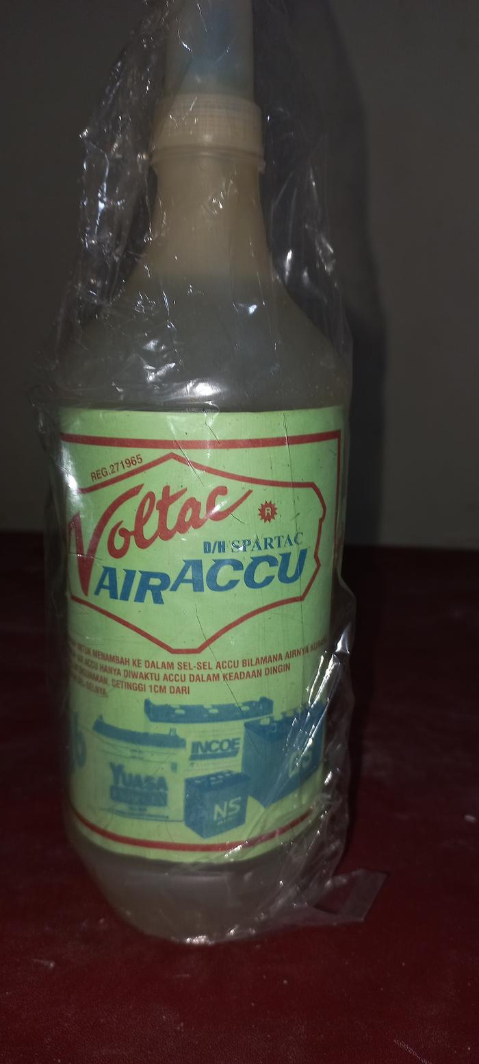 Jual AIR ACCU VOLTAC ( PUTIH / BENING ) BTL 1 LTR 100 % ORIGINAL - Kota ...