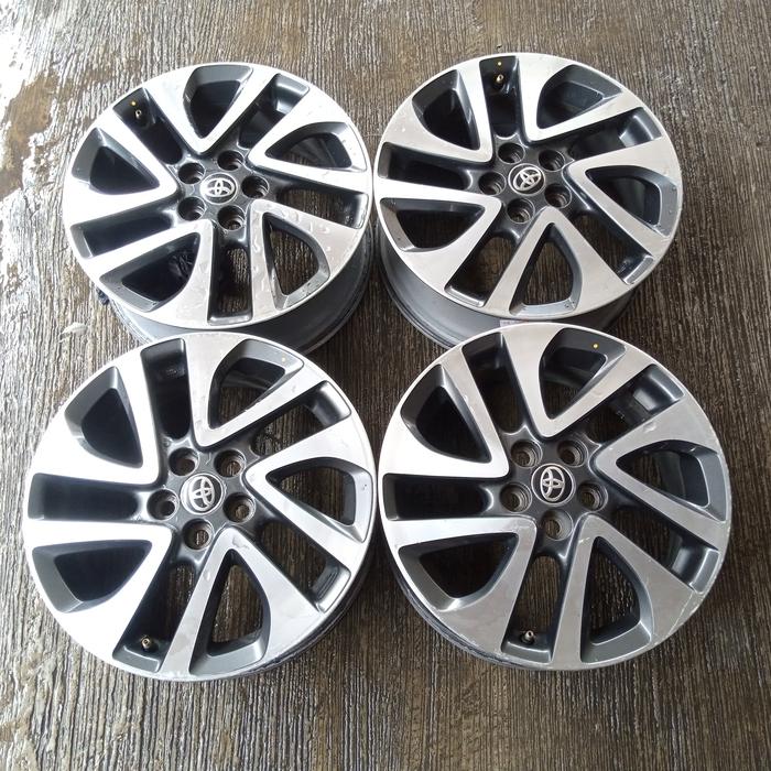 Jual velg original toyota sienta ring 16 pcd 5x100 warna grey second 80 ...