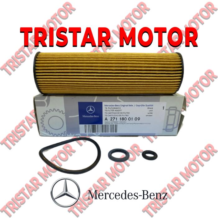 Jual Oil Filter Oli Mesin Mercedes Benz M271 W211 W203 W204 A2711800109 ...