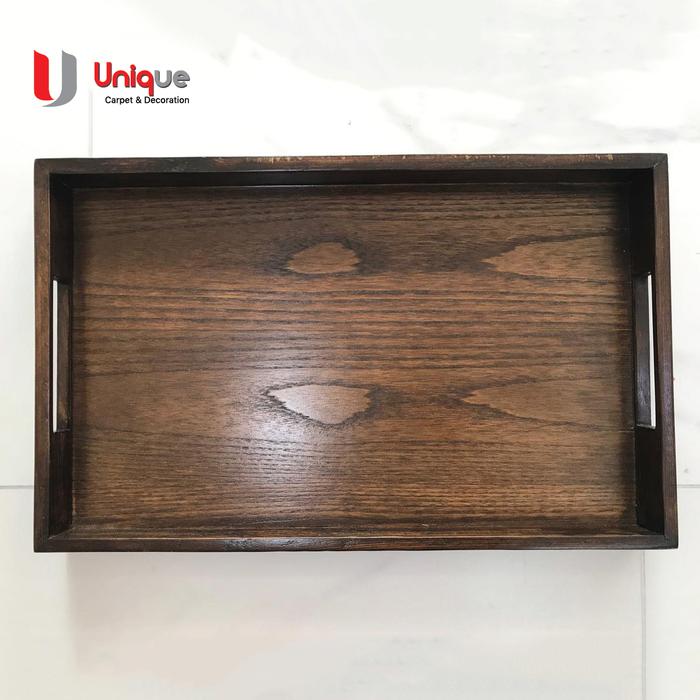 Jual Nampan Kayu wood tray natural untuk restoran cafe hotel - 30x48cm ...
