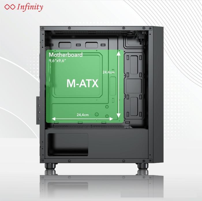 Jual Casing Infinity Horus V2 - Microatx Gaming Case Infinity Horus V2 ...