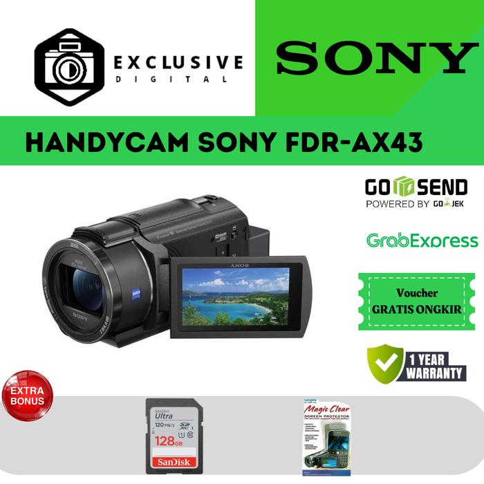 Jual HANDYCAM SONY FDR-AX43 UHD 4K / SONY FDR-AX43 / SONY AX43 - PAKET ...