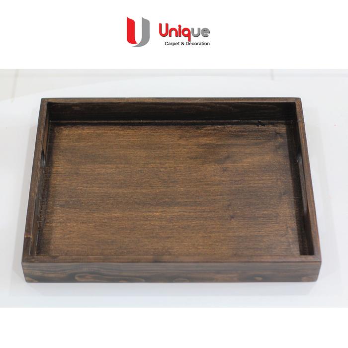 Jual Nampan Kayu wood tray natural untuk restoran cafe hotel - 30x40cm ...