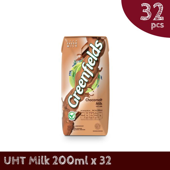 Jual Susu UHT Greenfields Choco Malt 200 ml x 32 pcs - Kab. Badung ...