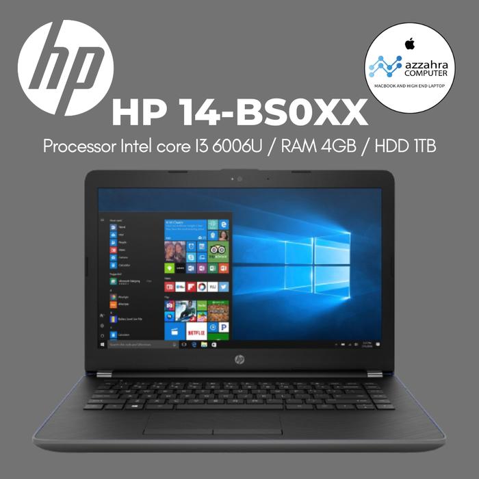 Jual HP 14-bs0xx / Processor Intel core I3 6006U / RAM 4GB / HDD 1TB - Kota Semarang ...