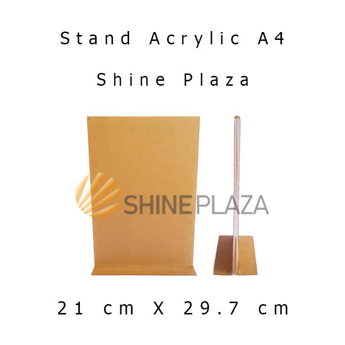 Promo Stand Acrylic A4 Display Harga Menu Brosur Akrilik Tent Sign ...