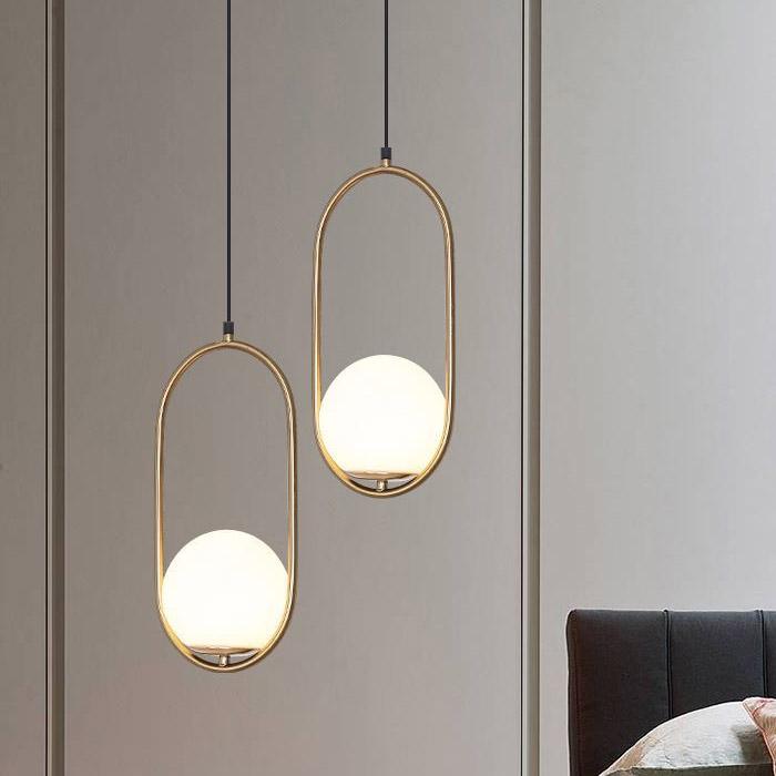 Jual Lampu Gantung Minimalis Ruang Makan Emas Bola Kaca Putih Cafe 15 20 cm - Jakarta Barat ...