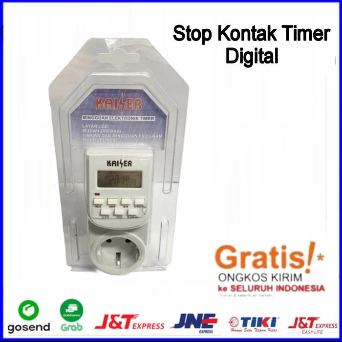 Jual Stop Kontak Timer Digital Kaisar Stop Kontak Listrik Timer ...