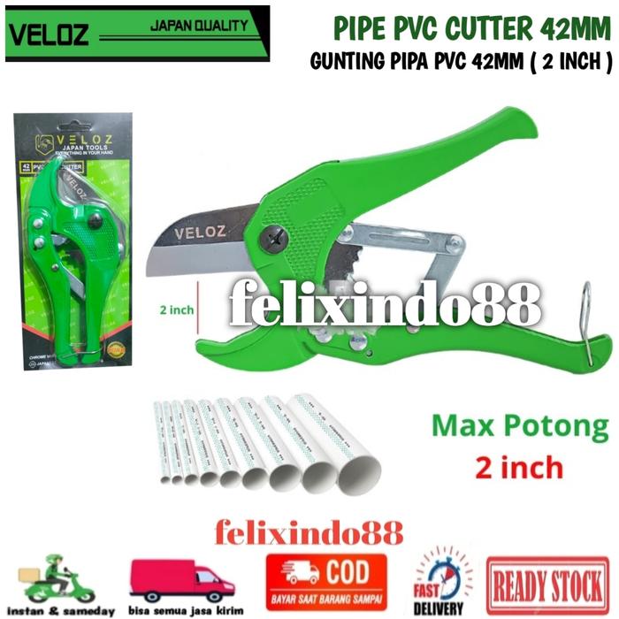 Jual GUNTING PIPA PVC 2 INCH VELOZ PIPE CUTTER 42MM ALAT POTONG PARALON ...