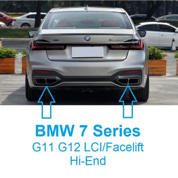 Jual BMW G11 G12 Lip Bumper Belakang Trim LCI Facelift 7 Series 735 740 ...