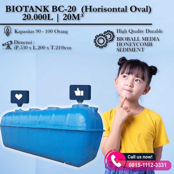 Jual TANGKI HORIZONTAL OVAL 20.000 LITER 20M3 / BIOTANK - Jakarta Barat ...