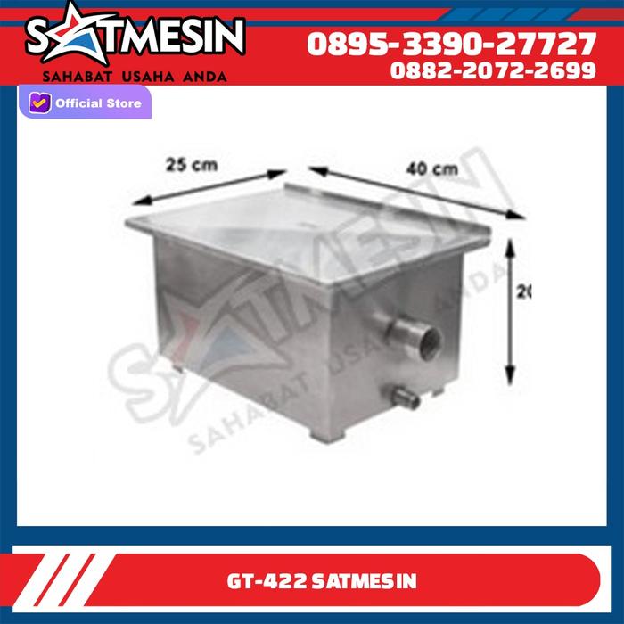 Jual Grease Trap Satmesin Gt-422 Stainless Untuk Menyaring Minyak Di Seller Shin Store ...