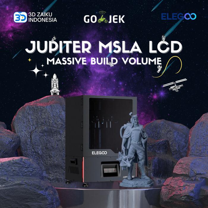 Jual Original ELEGOO Jupiter MSLA LCD 3D Printer Resin Massive Build ...