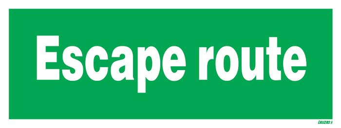 Jual IMO Sticker 33.4426 Escape Route 10x30cm/ IMO Symbol Sticeker ...