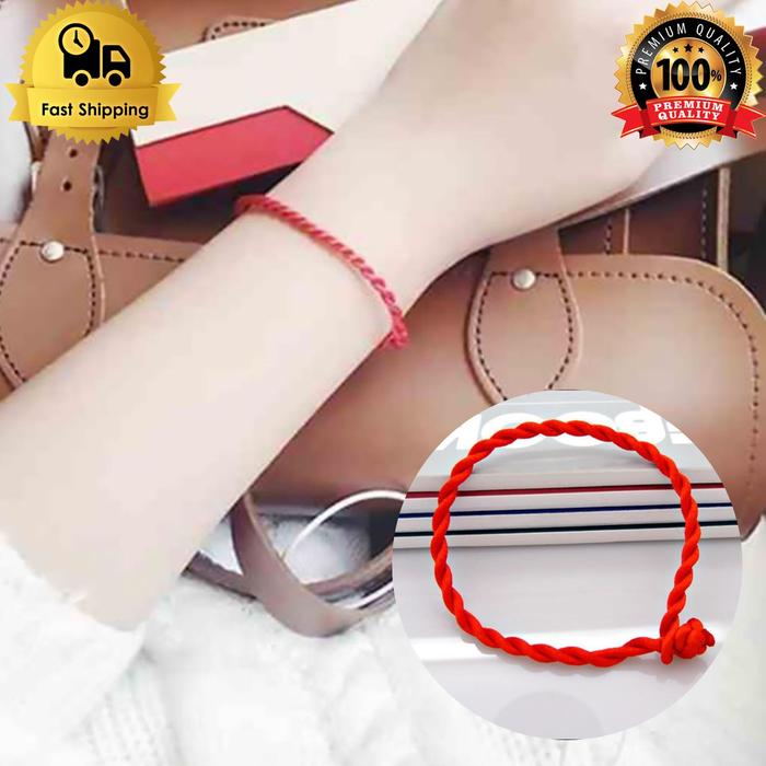 Promo Gelang Tali Merah Polos Tibet Keberuntungan Rope Bracelet Lucky ...