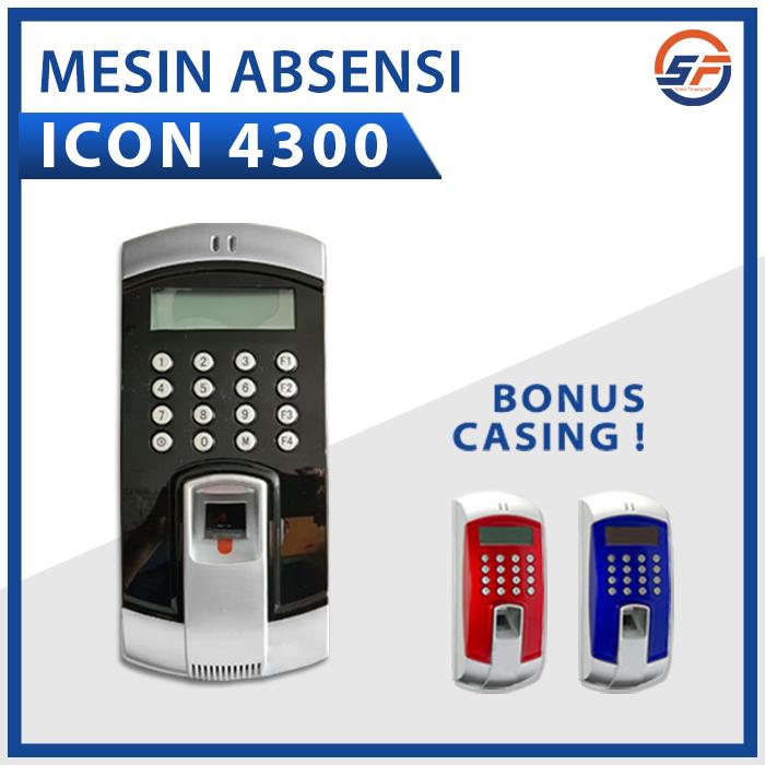 Jual Mesin Absen Fingerprint dan Akses Kontrol ICON 4300 Hitam Biru ...