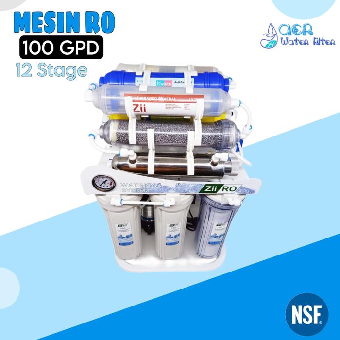 Jual Mesin RO Filter air minum 12 STAGE 100 GPD + UV + ORP - Kota ...